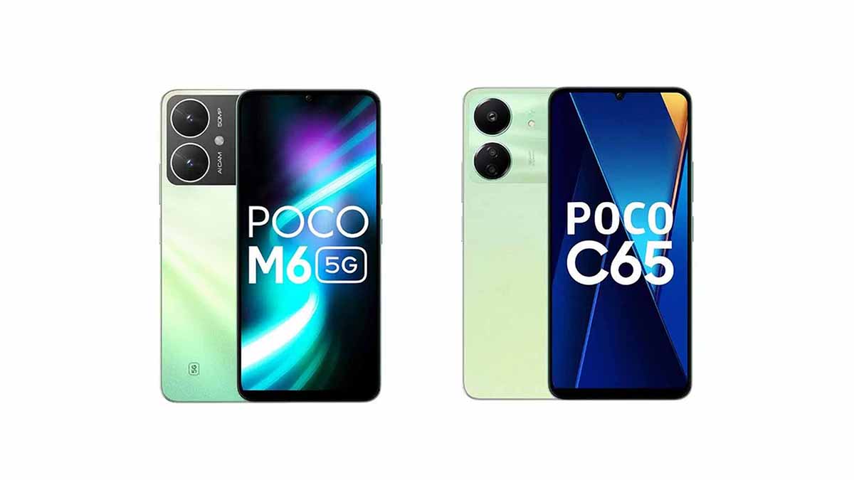Poco C65, Poco M6 5G launched in new colours