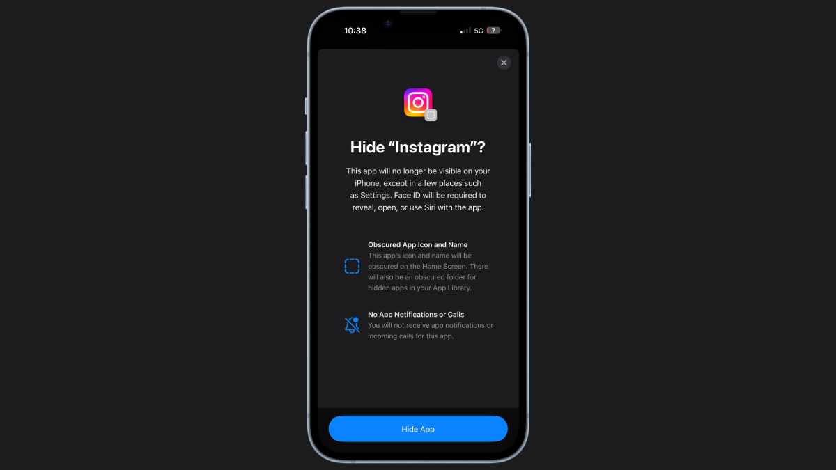 How to lock individual apps, hide apps in iOS 18